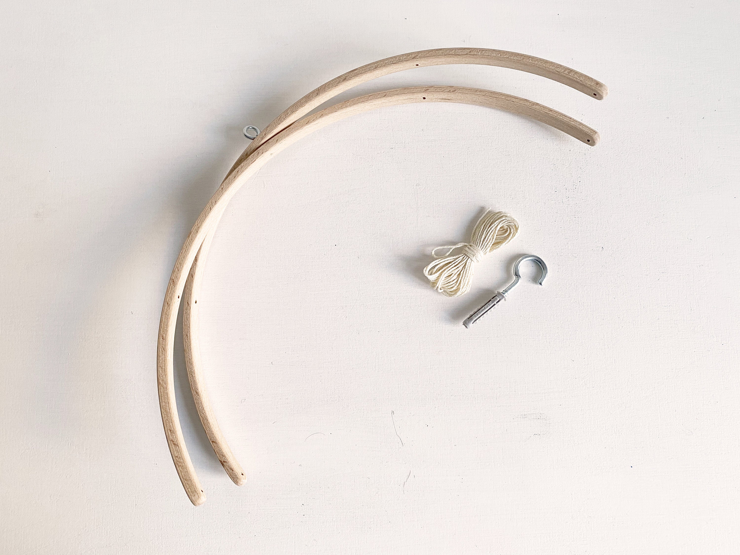 Wooden Mobile Hanger / Wooden Mobile Frame/ Baby Mobile Kit / DIY Baby ...