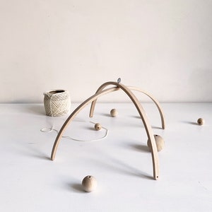 Wooden Mobile Hanger / Wooden Mobile Frame/ Baby Mobile Kit / DIY Baby ...