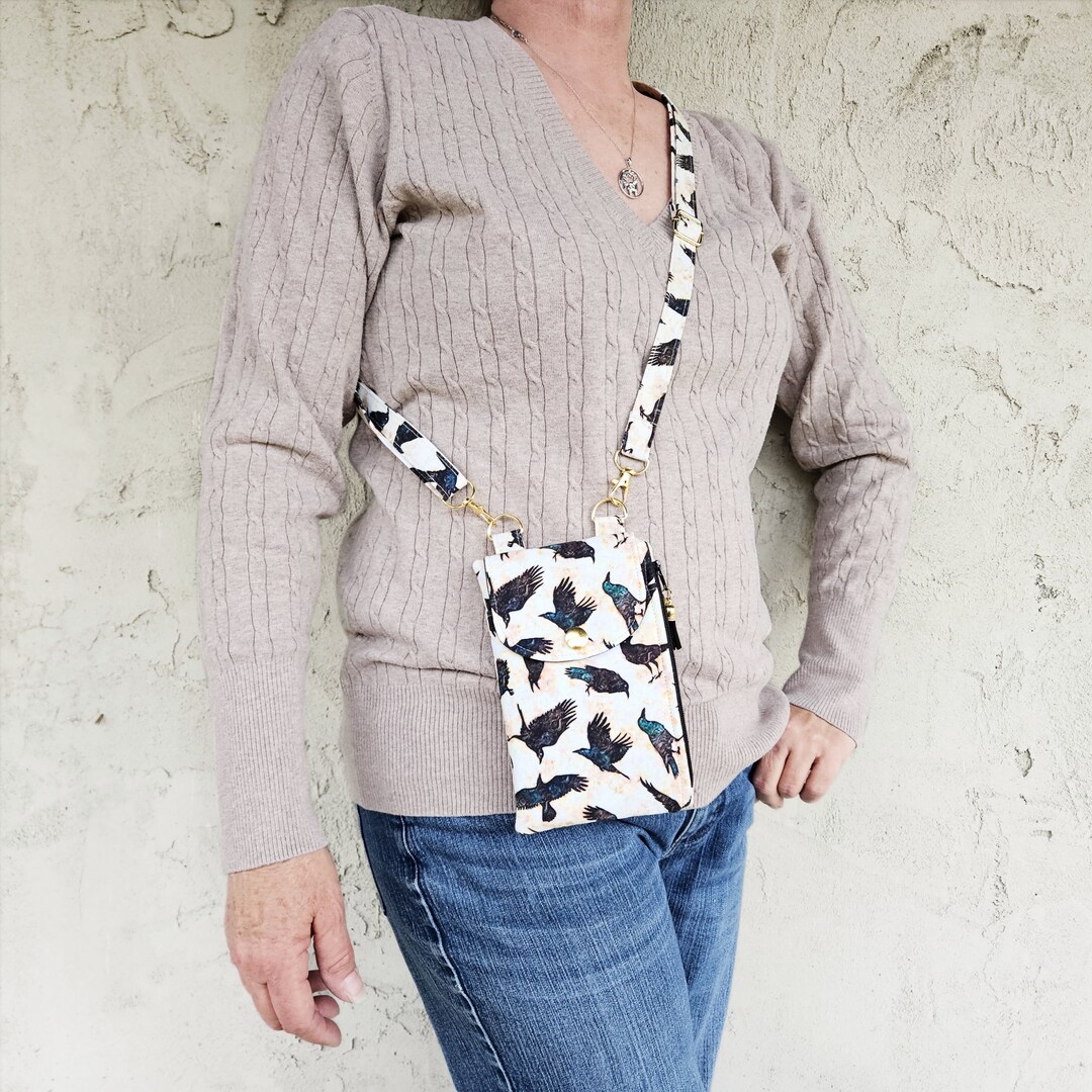 Ravens Crossbody Phone Purse With Zipper Pocket, Adjustable Strap - Etsy