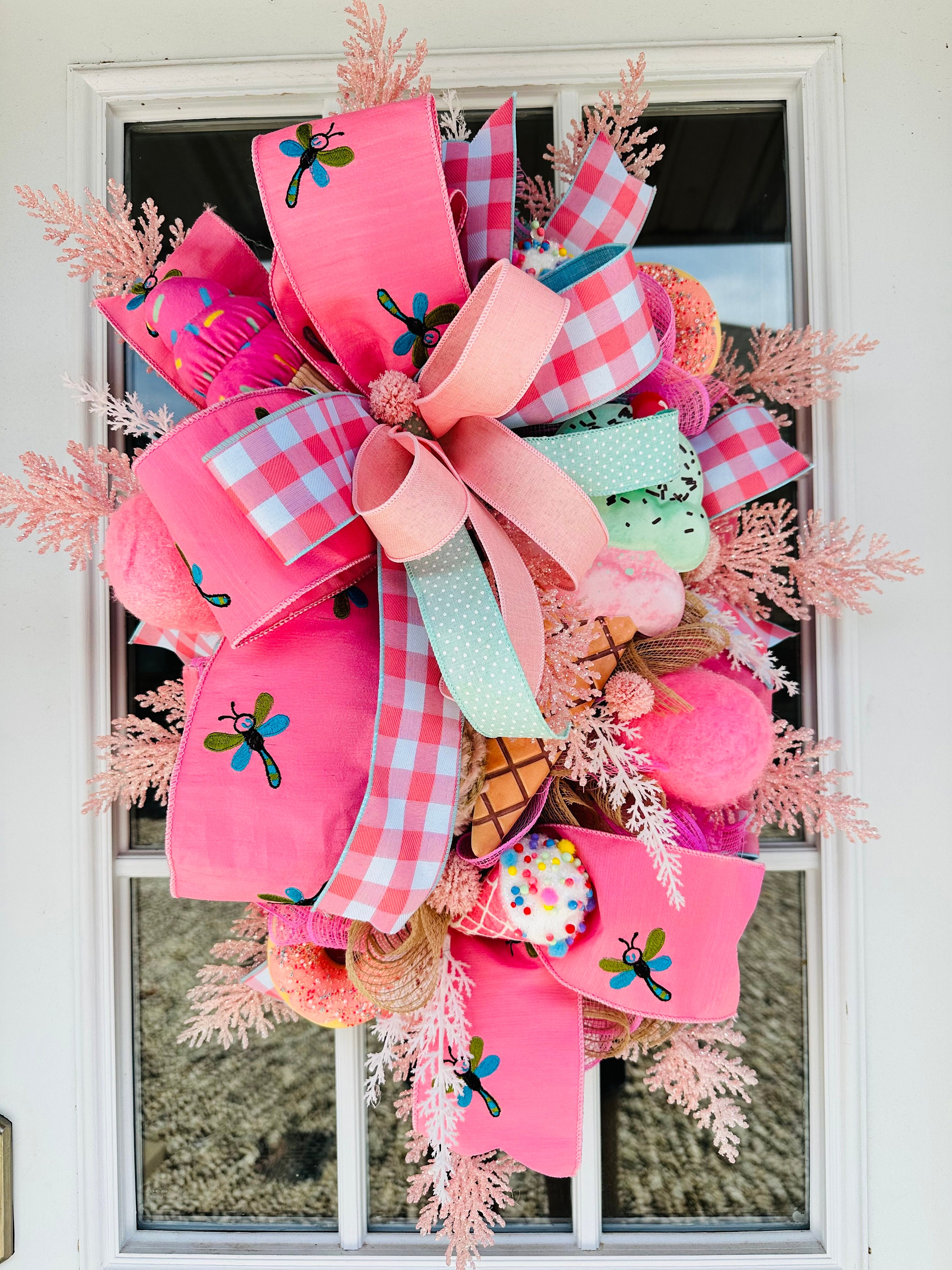 Pink Ice Cream and Sweets Themed Swag Fun and Colorful Decor - Etsy