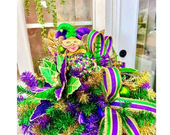 Mardi Gras Centerpiece NOLA Inspired Table Arrangement Carnival Party ...