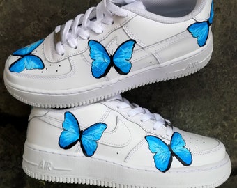 Butterfly Hand-painted Custom Sneakers Personalized - Etsy