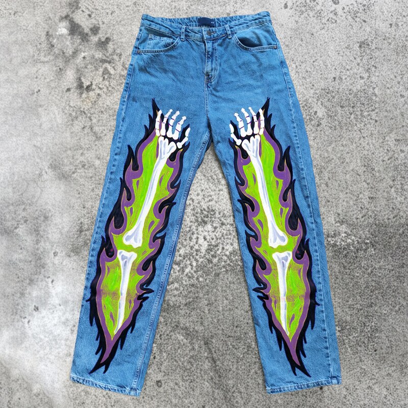 Flame Jeans - Etsy