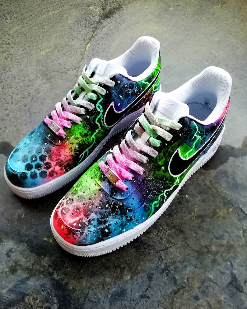 Galaxy Handmade Custom Sneakers Handpainted Shoes Low Top Custom Kicks ...