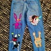 Anime Handmade Custom Jeans Manga Handpainted Denim Custom Anime ...
