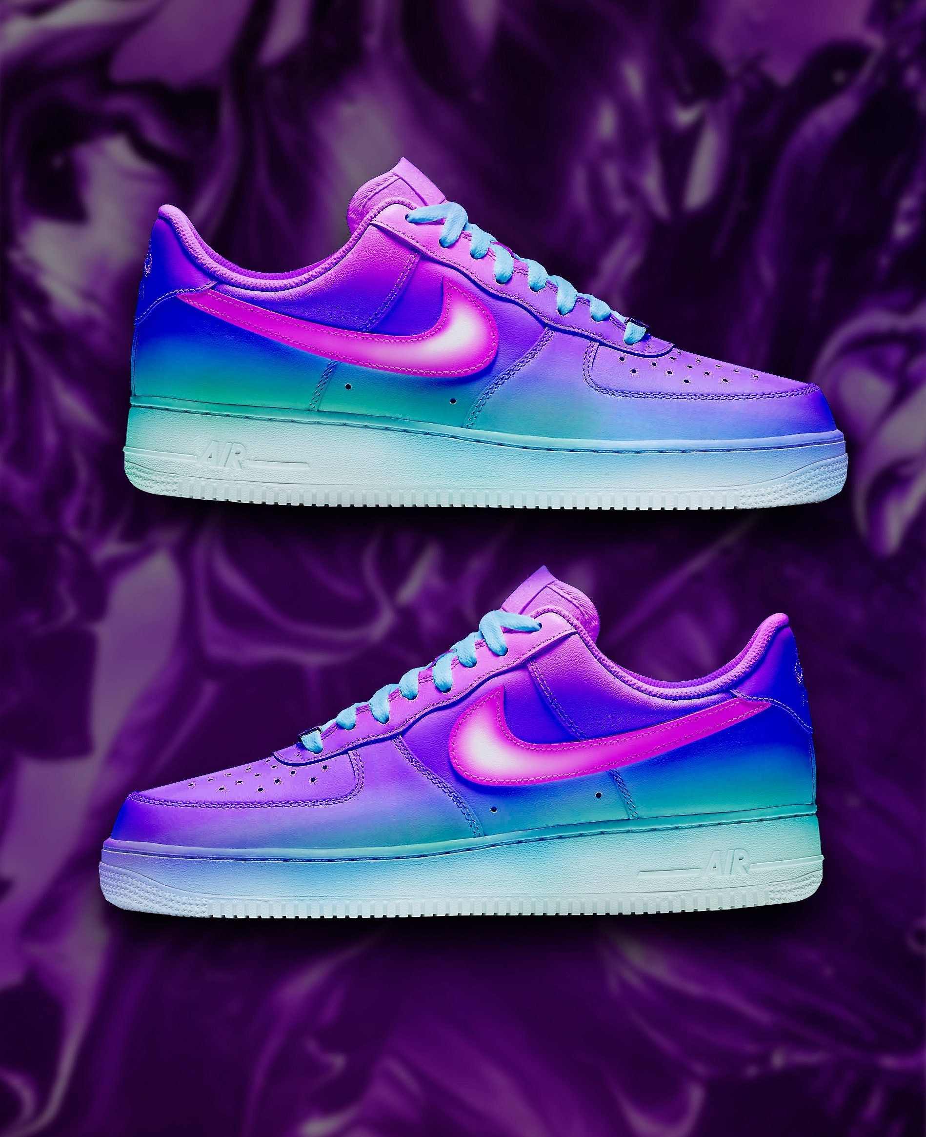 Sprite Lean Custom Air Force One Purple Drank Hand-painted Custom ...