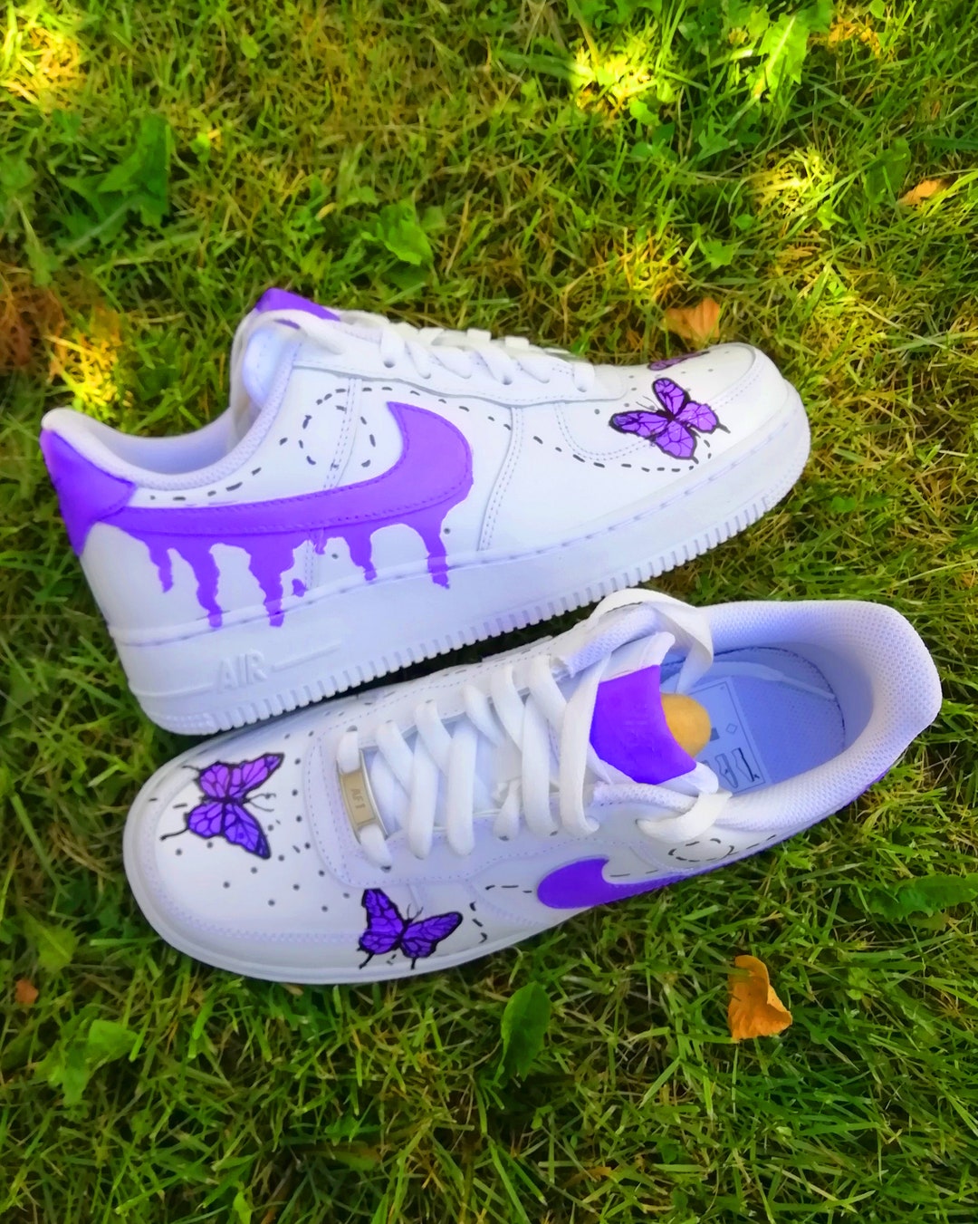 Butterfly Hand-painted Custom Sneakers Personalized - Etsy