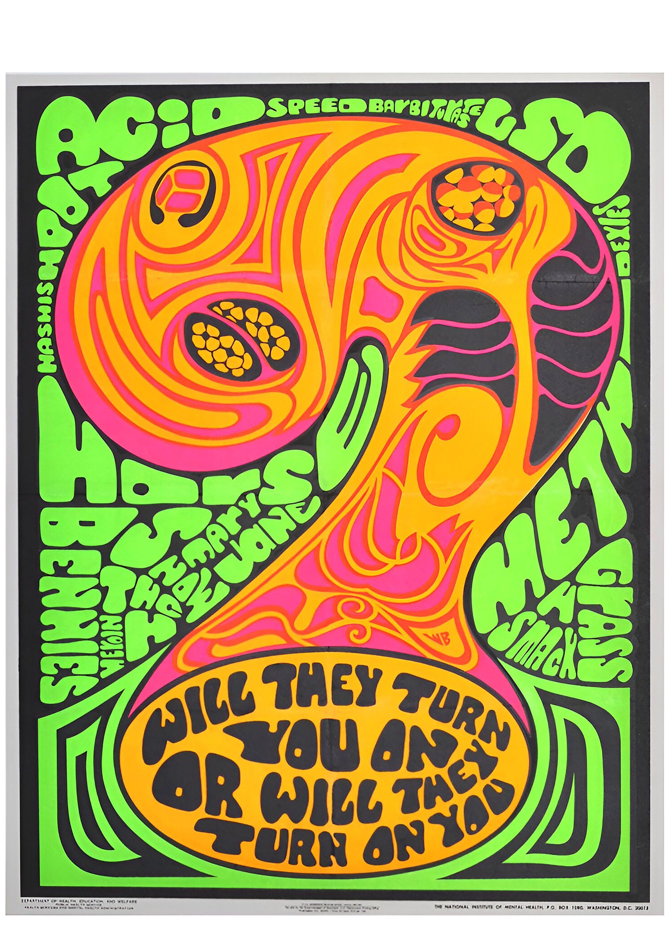 Retro Anti-drug Marijuana Poster Bundle Vintage Cannabis Wall Art Weed ...