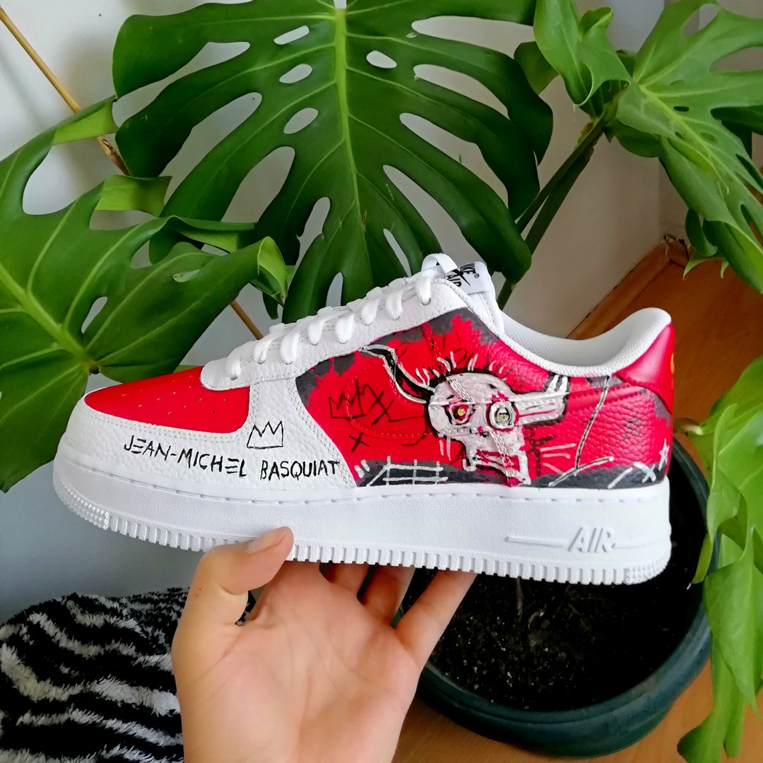 Jean Michel BASQUIAT Custom Air Force for Modern Art Lover Hand-painted ...