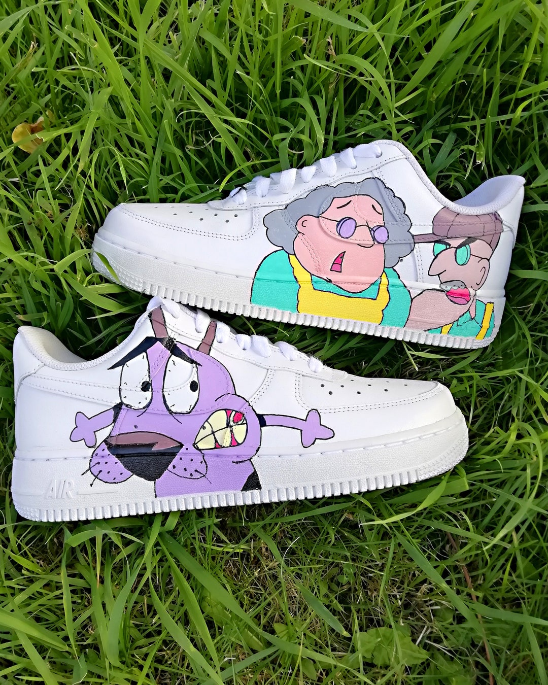 Cartoon Handmade Custom Sneakers Handpainted Shoes Low Top Custom Kicks ...