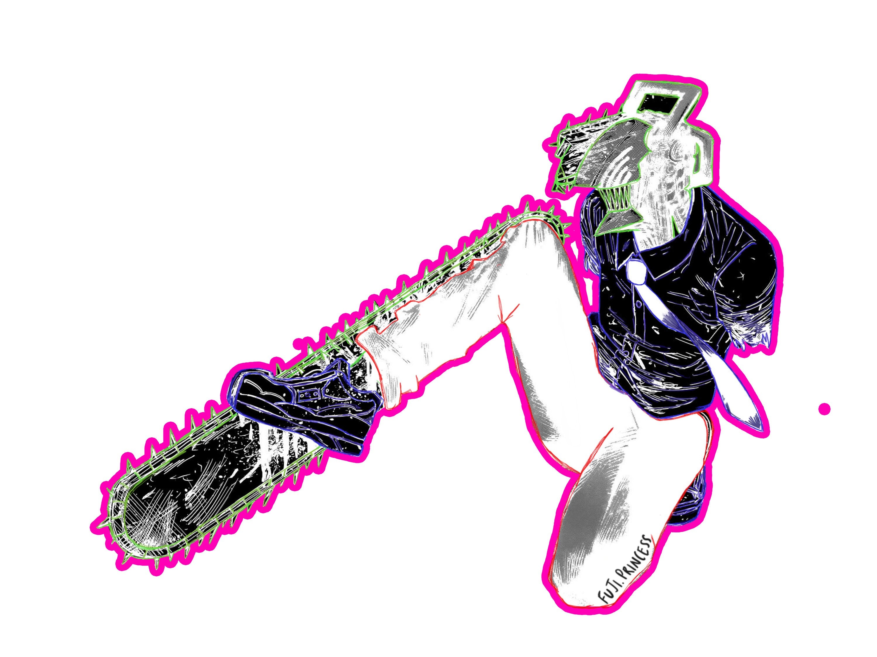 Denji Sticker CSM - Etsy