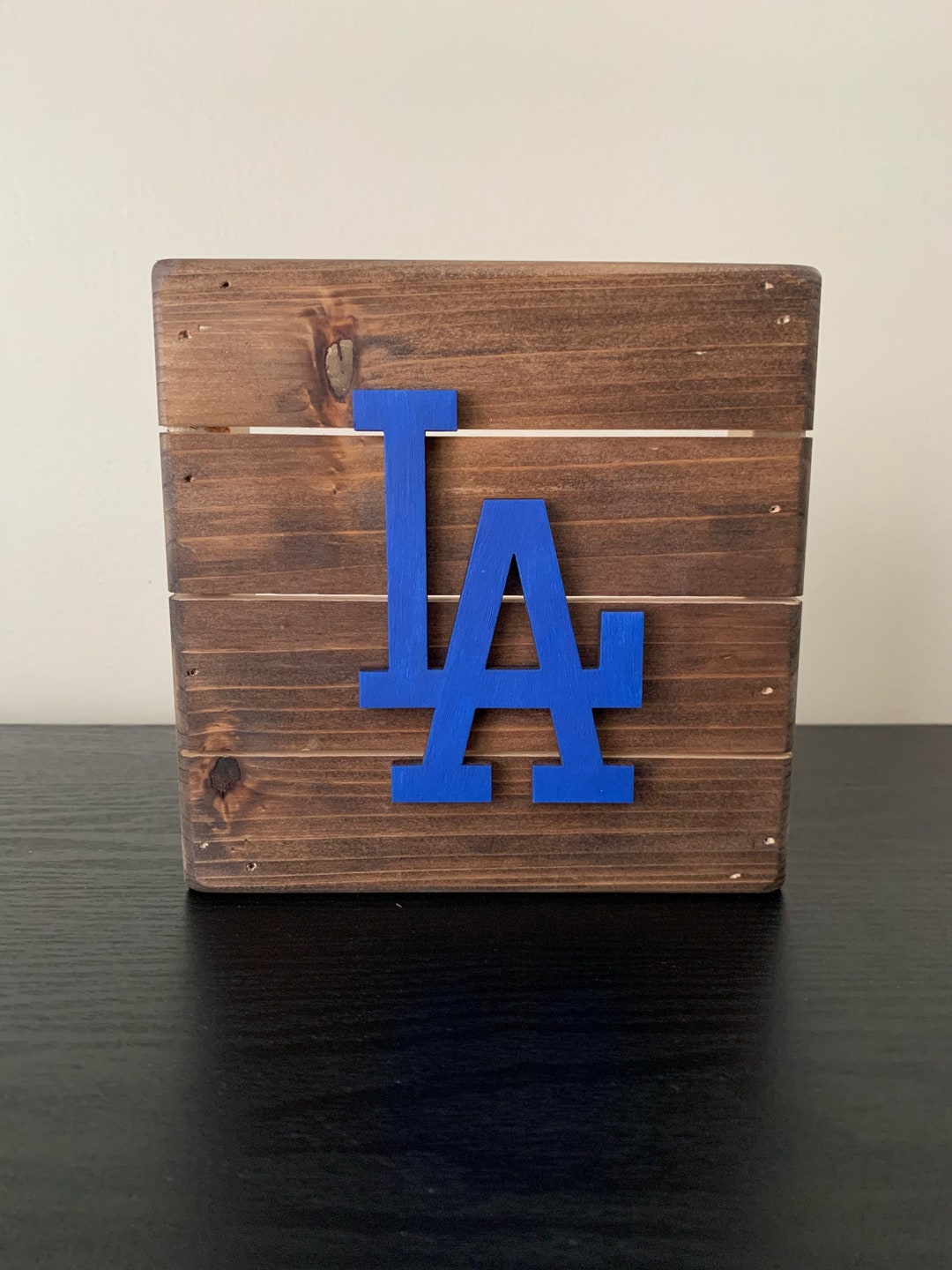 Los Angeles Dodgers Desktop Wood Sign - Etsy