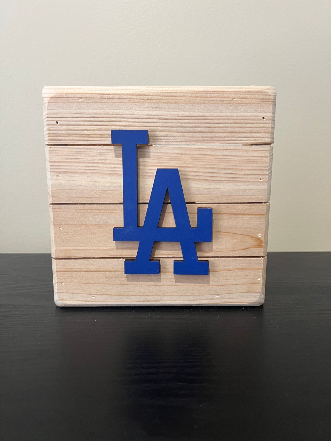 Los Angeles Dodgers Desktop Natural Wood Sign - Etsy