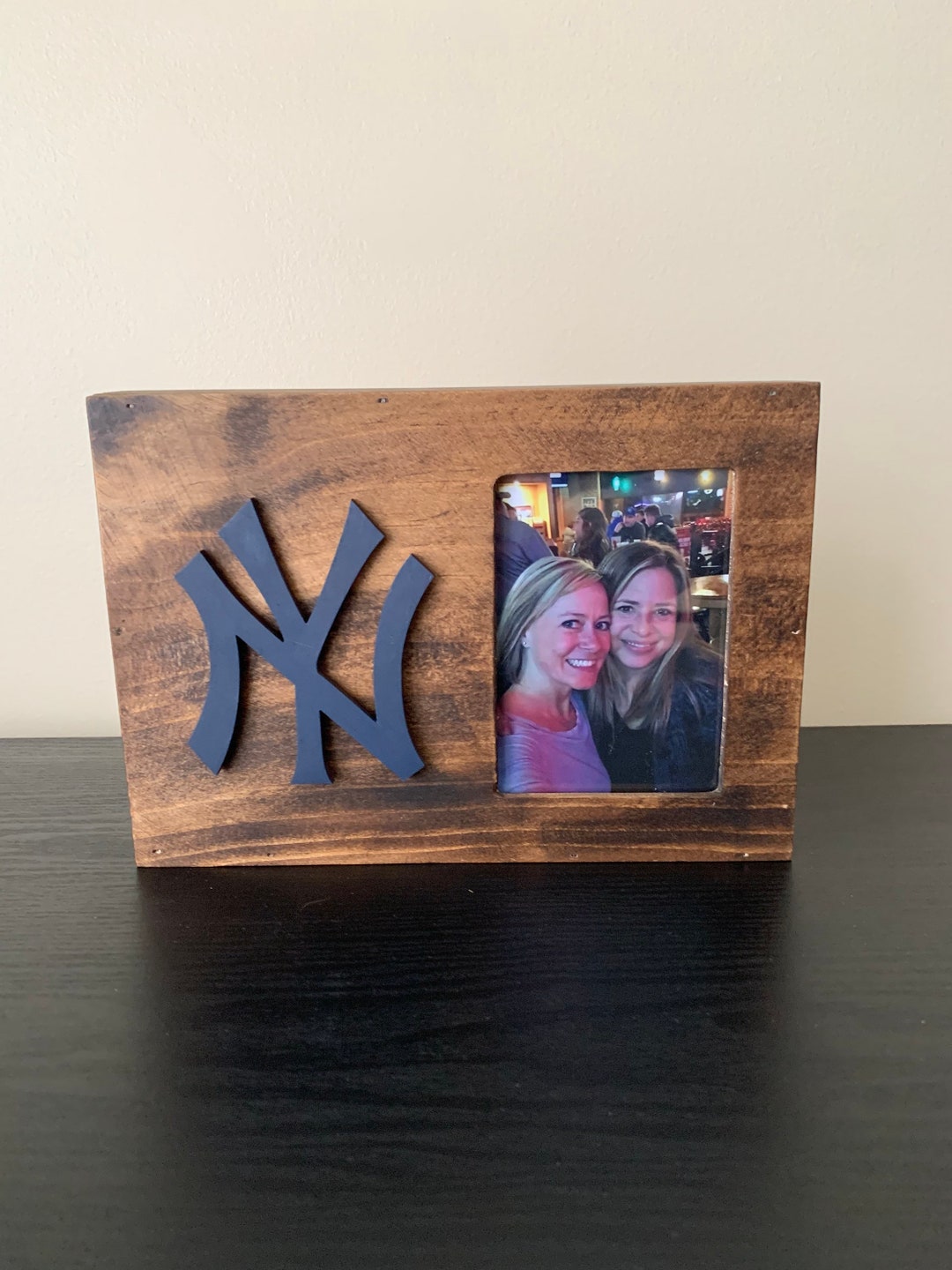 New York Yankees Wood Picture Frame - Etsy