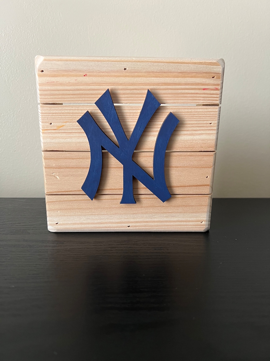 New York Yankees Desktop Wood Sign - Etsy