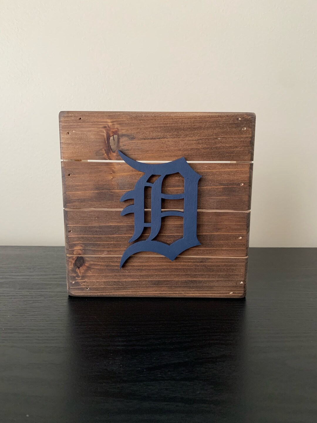 Detroit Tigers Desktop Wood Sign - Etsy