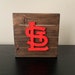St. Louis Cardinals Desktop Wood Sign - Etsy