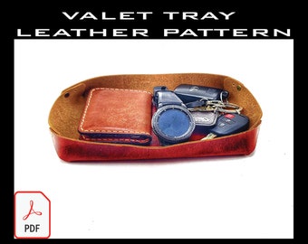 Leather Valet Tray Template | Etsy