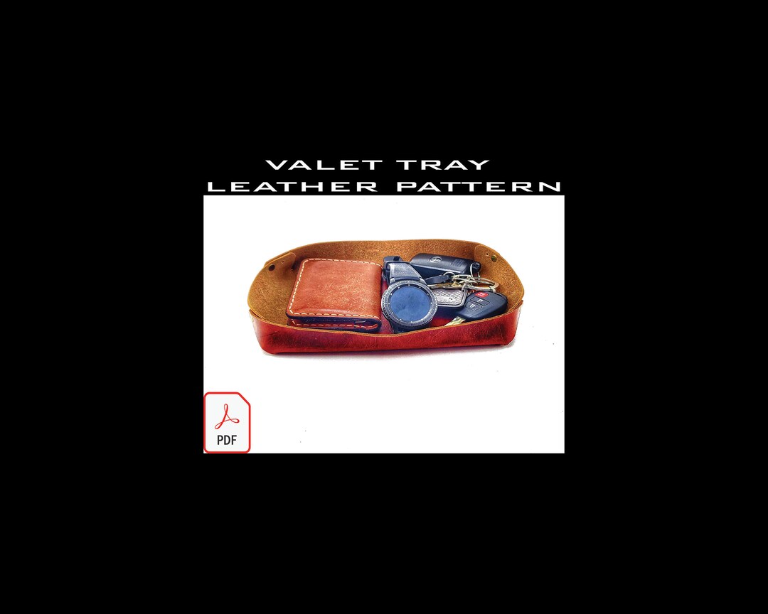 Leather Valet Tray Pattern Pdf Download Leather Pattern - Etsy