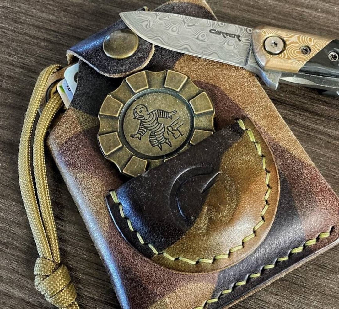 Leather Wallet Handmade, Minimalist Leather Wallet, Slim Wallet, EDC ...