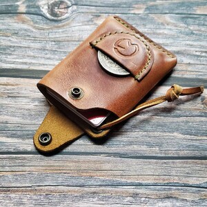 Leather Wallet Handmade, Minimalist Leather Wallet, Slim Wallet, EDC ...