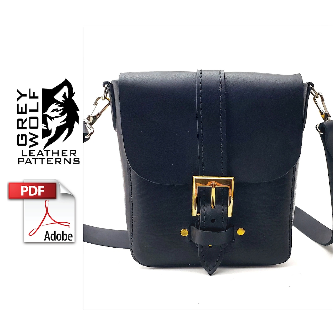 Leather Purse Patterns- Pdf Download - Leather Pattern - Leather DIY ...