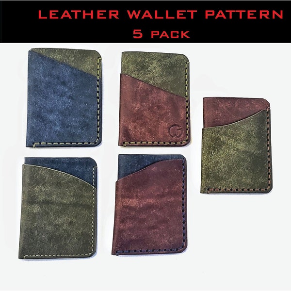 Leather Front Pocket Wallet Pattern - Etsy