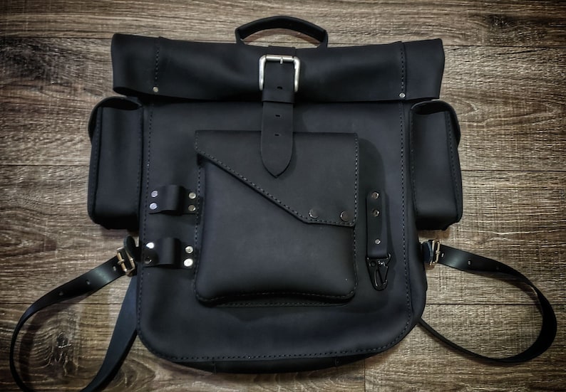 Leather Roll Top Backpack Pattern Pdf Download Leather - Etsy