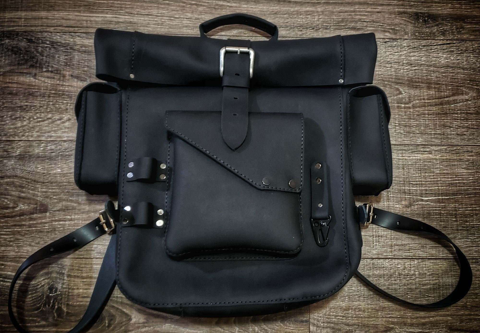 Leather Roll Top Backpack Pattern Pdf Download Leather | Etsy