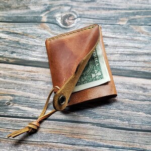 Leather Wallet Handmade, Minimalist Leather Wallet, Slim Wallet, EDC ...