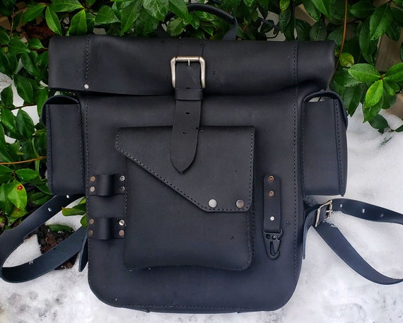 Leather Roll Top Backpack Pattern Pdf Download Leather - Etsy