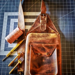 Leather Sling Bag Pattern - Pdf Download - Leather Pattern - Leather ...