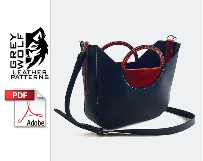 DIY Vintage Leather US Mail Bag Pattern in Pdf and Svg Formats for Hand ...