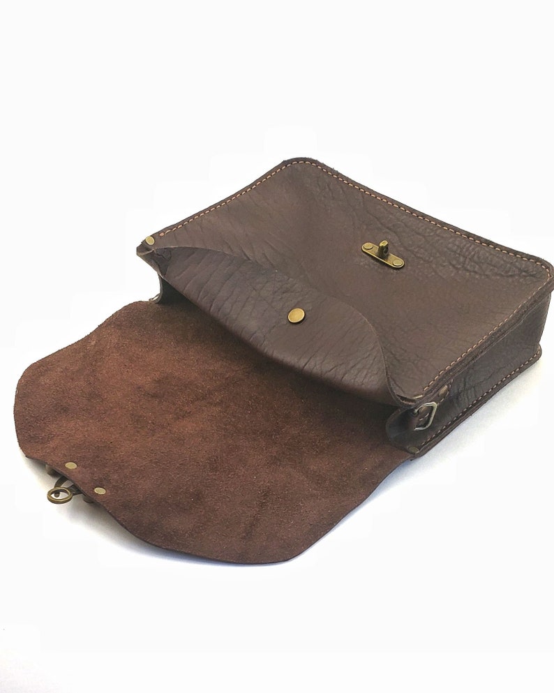 Leather Double Flap Purse Pattern Pdf Download Leather | Etsy