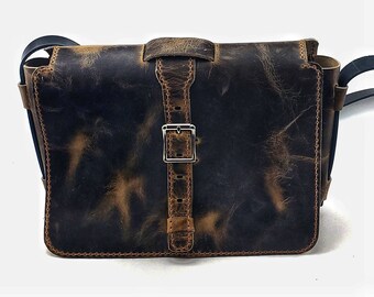 Rustic Leather Bag - Etsy