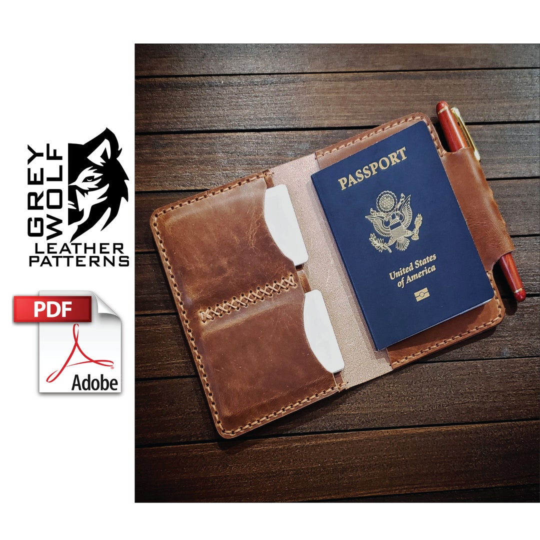Leather Field Note Passport Pattern PDF Leather Pattern Leather DIY ...