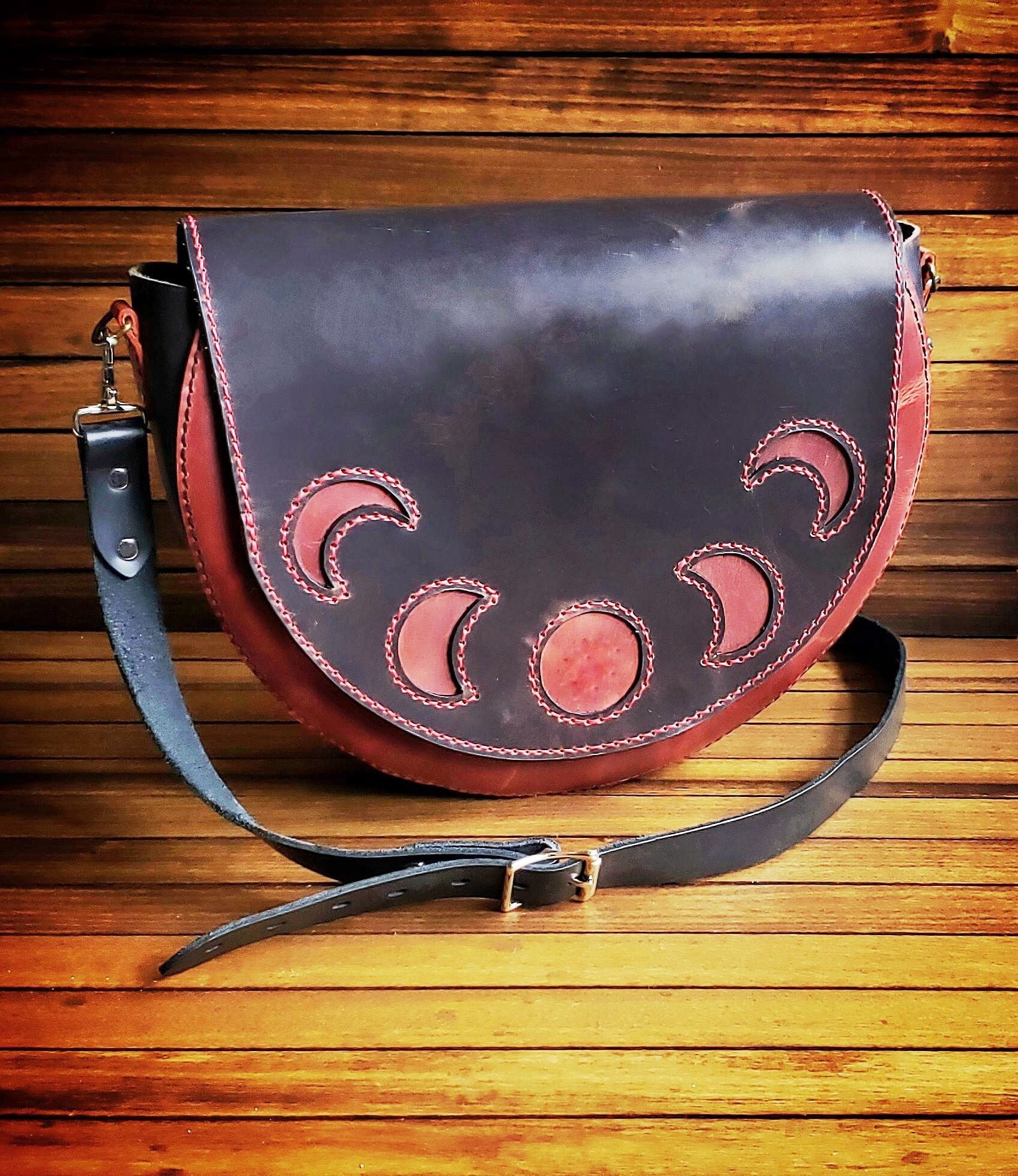 Leather Moon Purse Pattern 2 Pack- Pdf Download - Leather Pattern - DIY ...