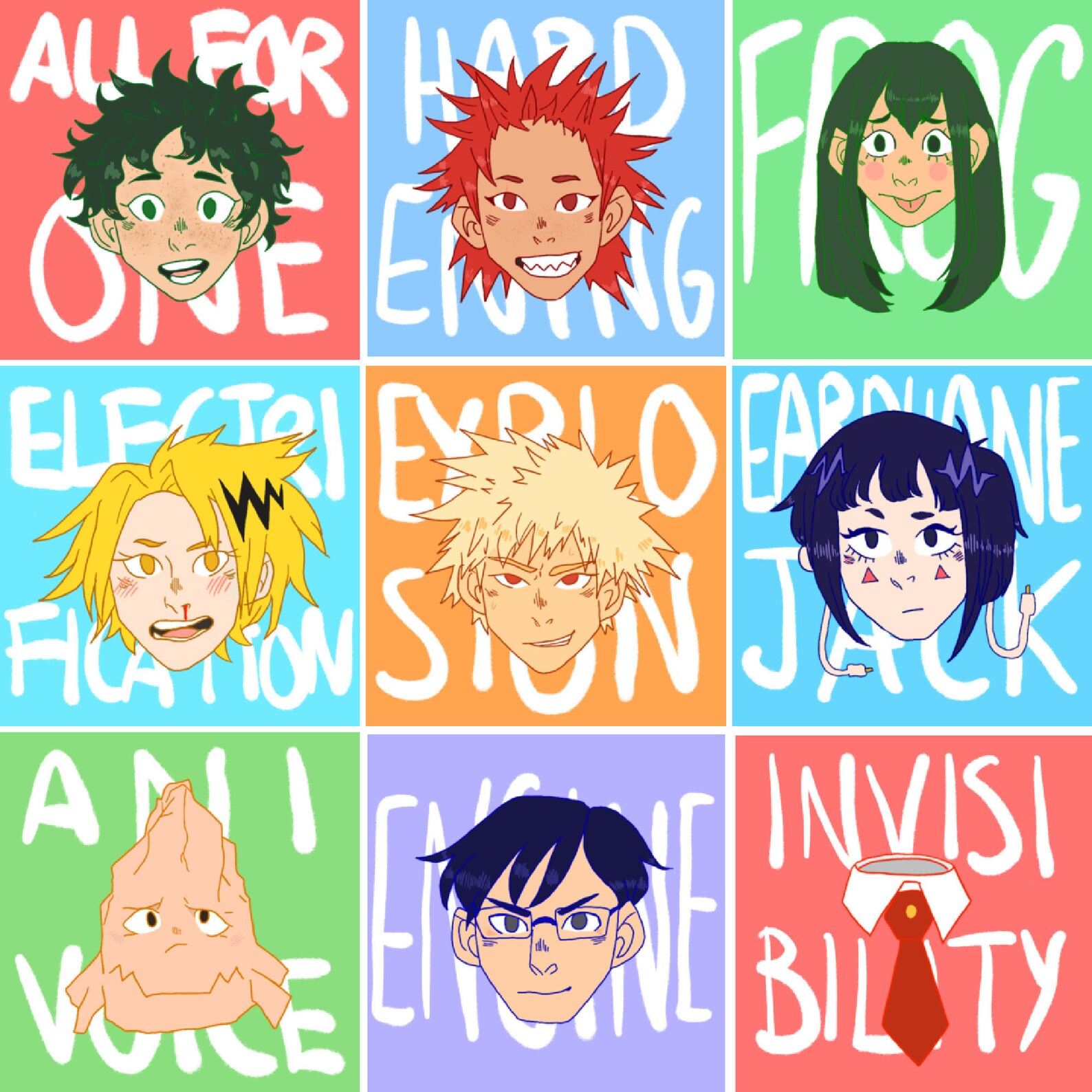 Class 1-A Mini Prints / BNHA MHA - Etsy