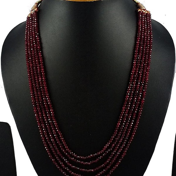 Real Ruby Necklace - Etsy