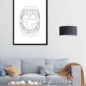 Dental Anatomy Art Print Set Mouth, Medical Student Gift, Molar Print ...