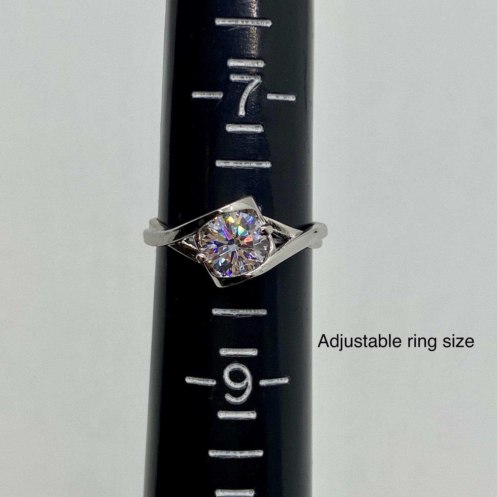 GRA Certified Moissanite Platinum Ring and Earrings Set - Etsy
