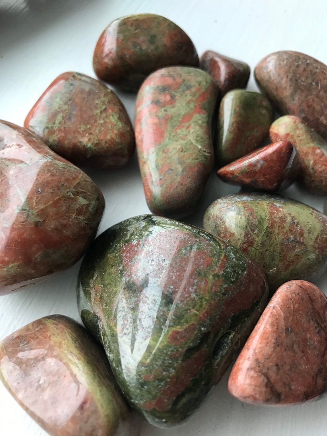 Polished Unakite Stone single Lake Michigan Unakite Rocks | Etsy