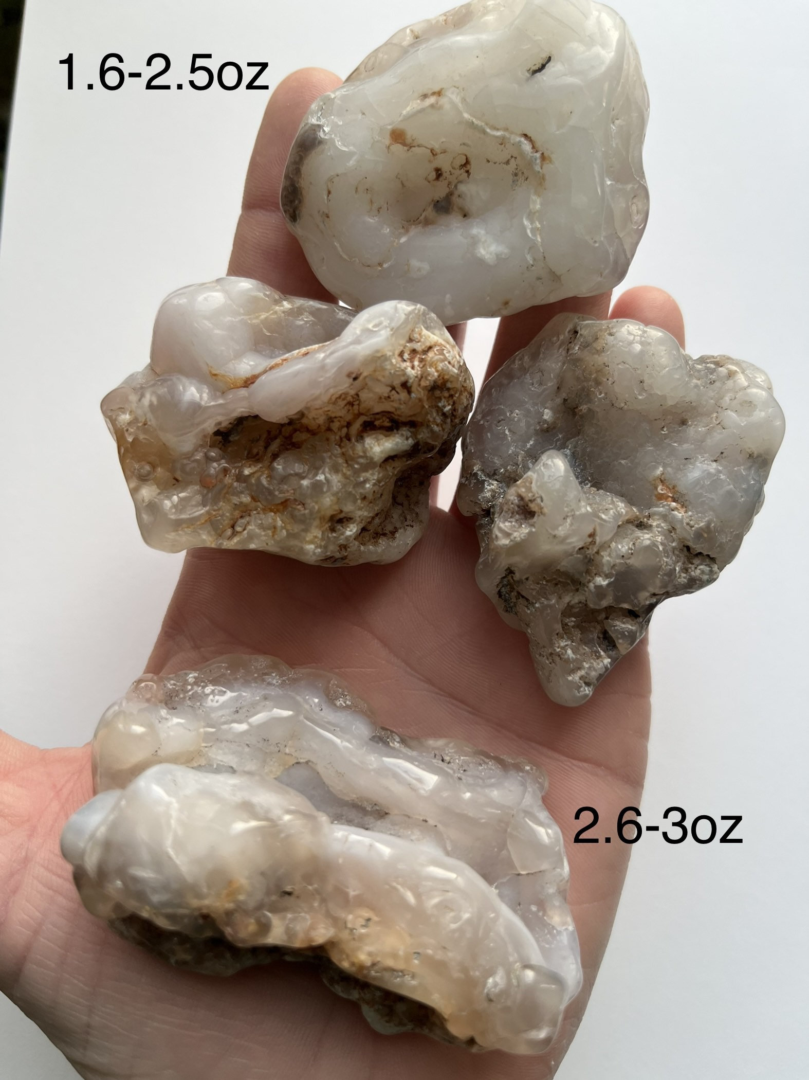 Polished Chalcedony Roses Chalcedony Gem Rocks and Minerals - Etsy