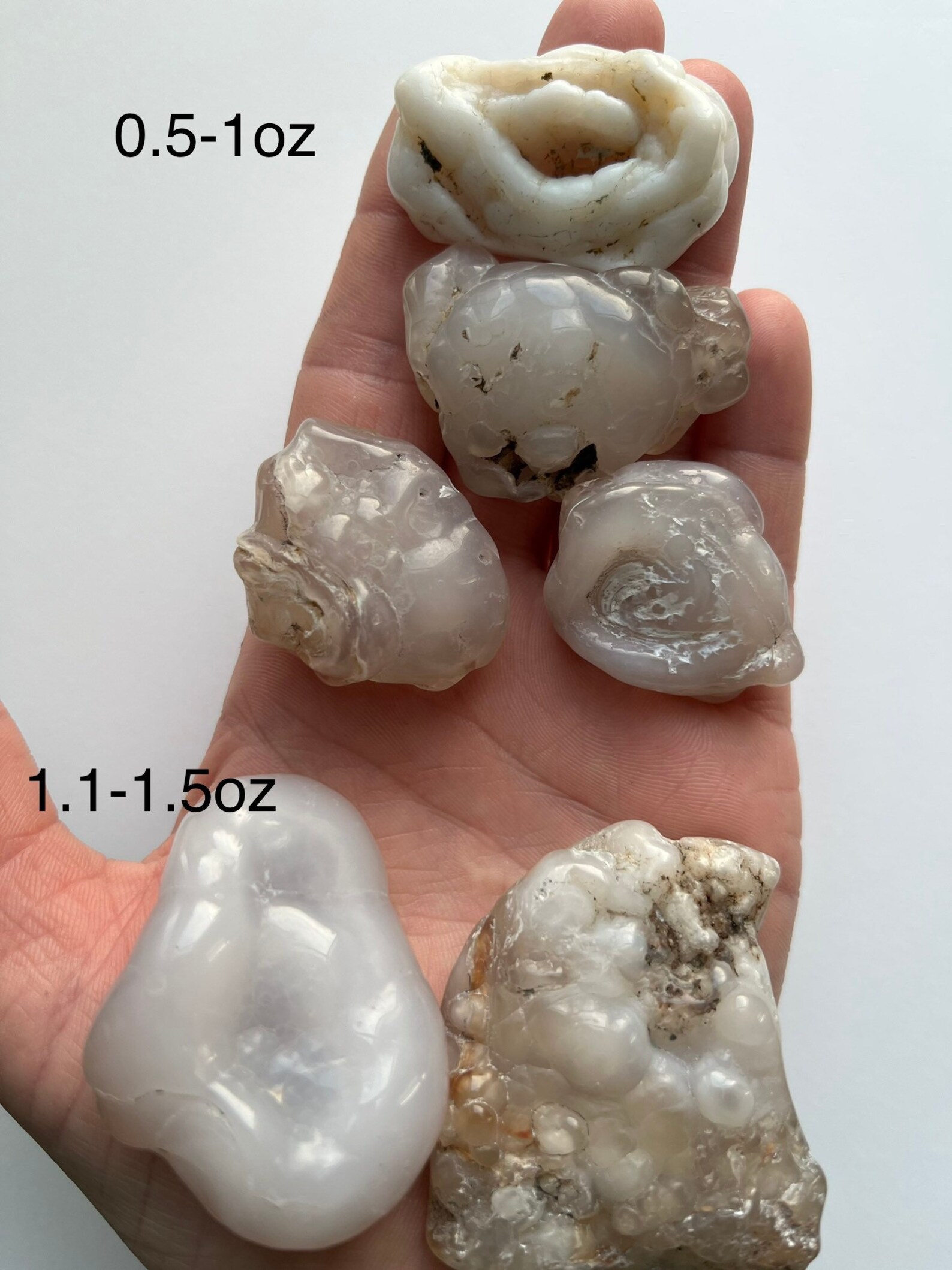 Polished Chalcedony Roses Chalcedony Gem Rocks and Minerals - Etsy