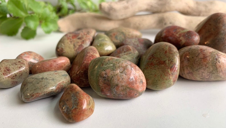 Polished Unakite Stone single Lake Michigan Unakite Rocks | Etsy