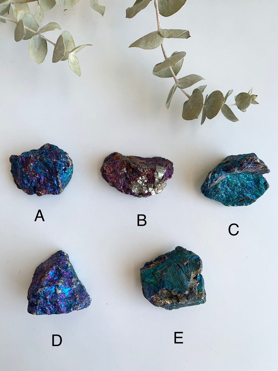 Peacock ore rock choose your own raw gems colorful rocks | Etsy