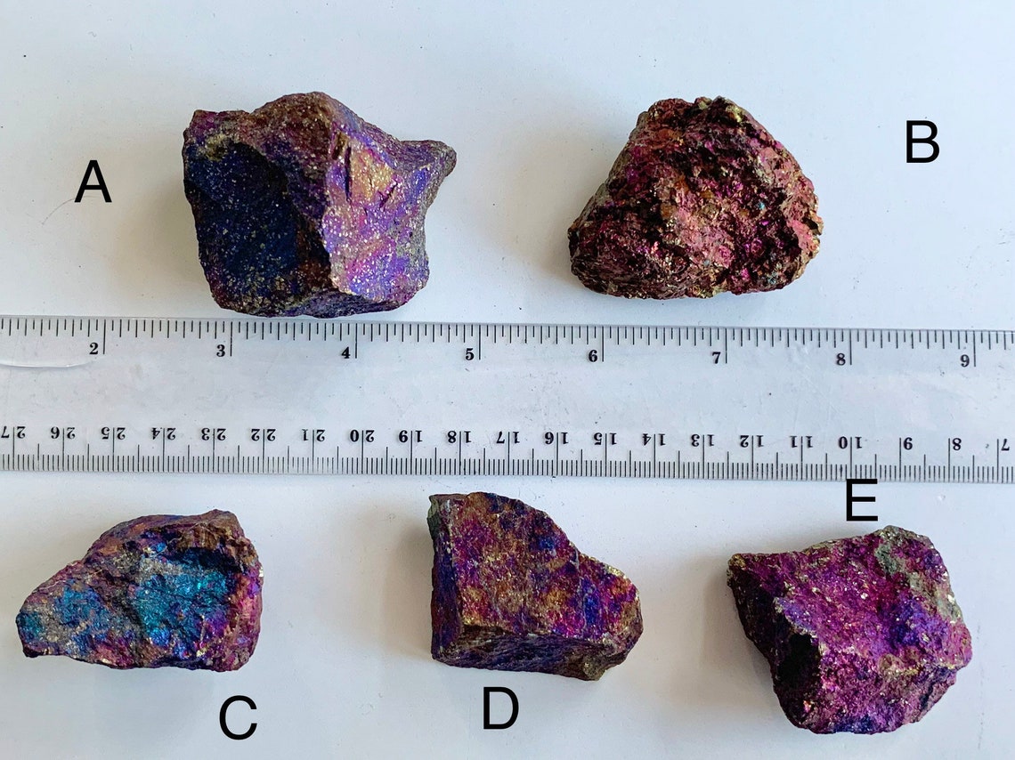 Peacock Ore Rock Choose Your Own Raw Gems Colorful Rocks | Etsy