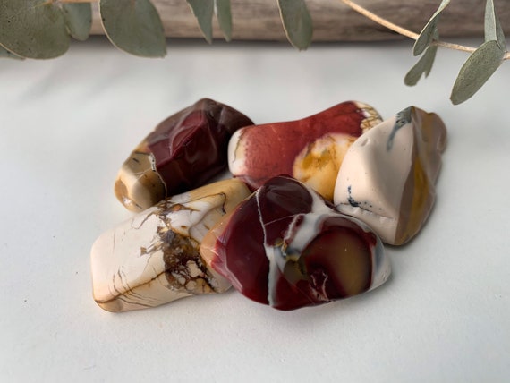 Polished Mookaite jasper choose your own jasper tumbles | Etsy
