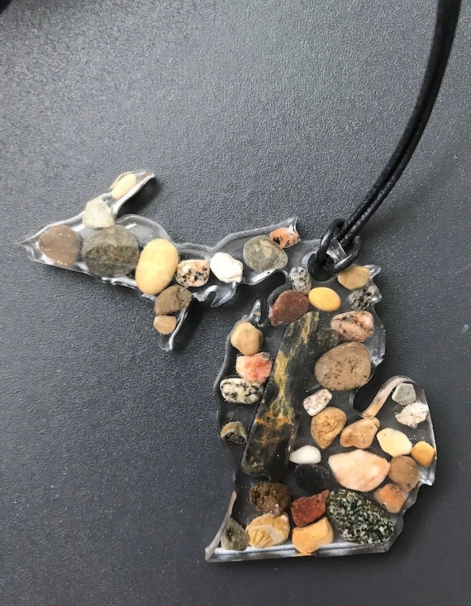 Great Lakes Ornament Wisconsin Rock Keychain Michigan - Etsy