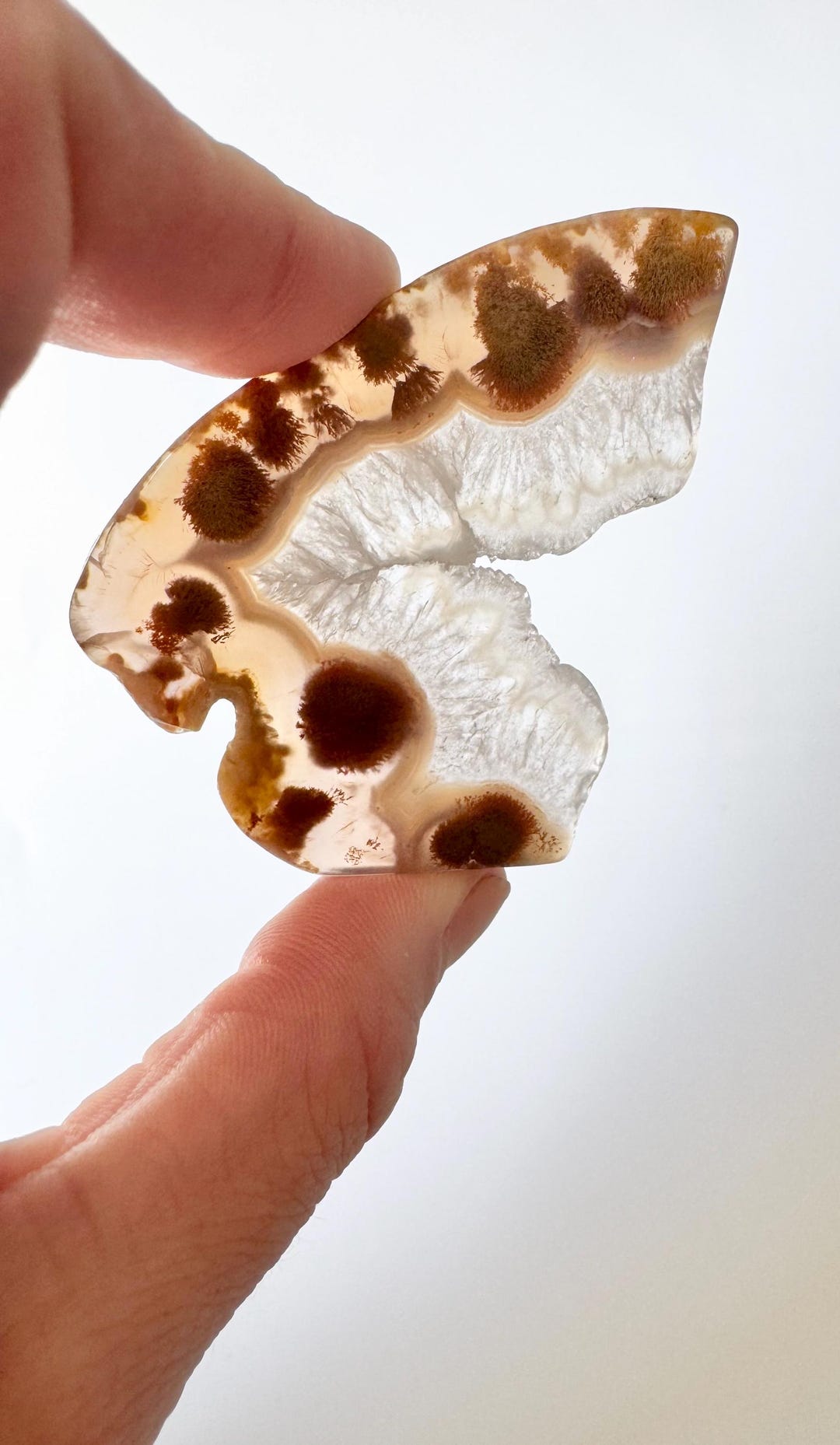 Banded Agate Polished Slab | One of a Kind Mineral Specimen - Etsy